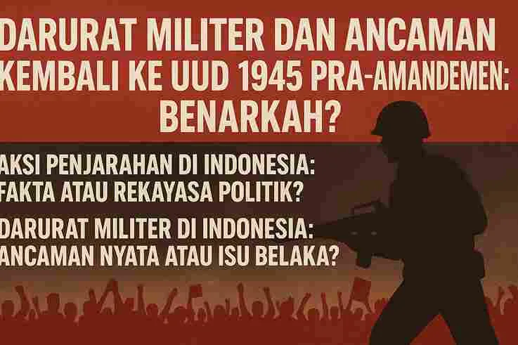 Darurat Militer & Ancaman Kembali Ke UUD 1945 Pra-Amandemen: Benarkah ...