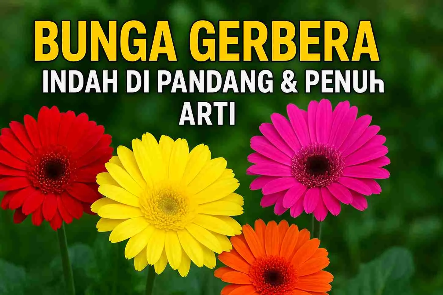 Bunga Gerbera, Indah Di Pandang & Penuh Arti - Sabilulhuda