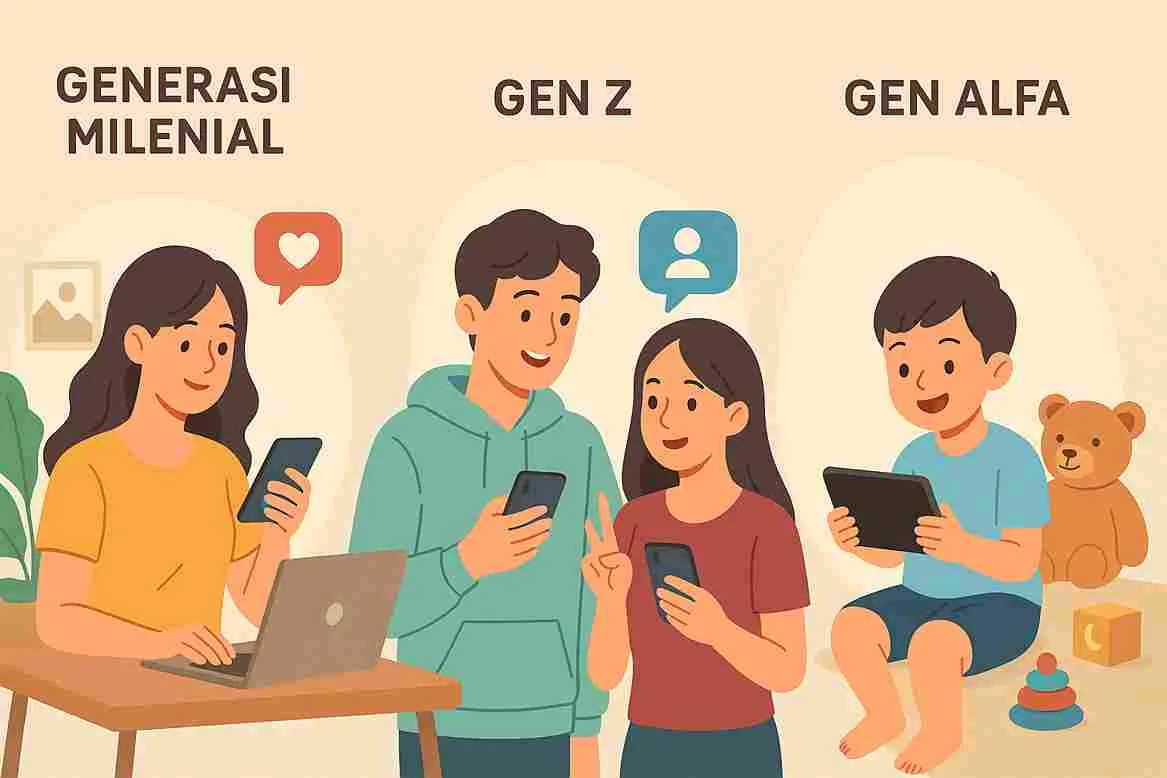 Ciri Khas Generasi Milenial, Gen Z, Dan Gen Alfa Bedanya Dimana ...