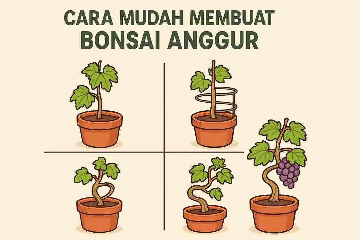 Begini Cara Mudah Membuat Bonsai Anggur yang Cantik & Produktif Tanpa ...