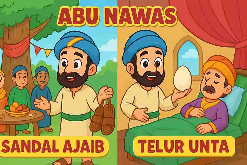 Kisah Abu Nawas, Dua Hikmah Dari Sandal Ajaib Dan Telur Unta Yang ...